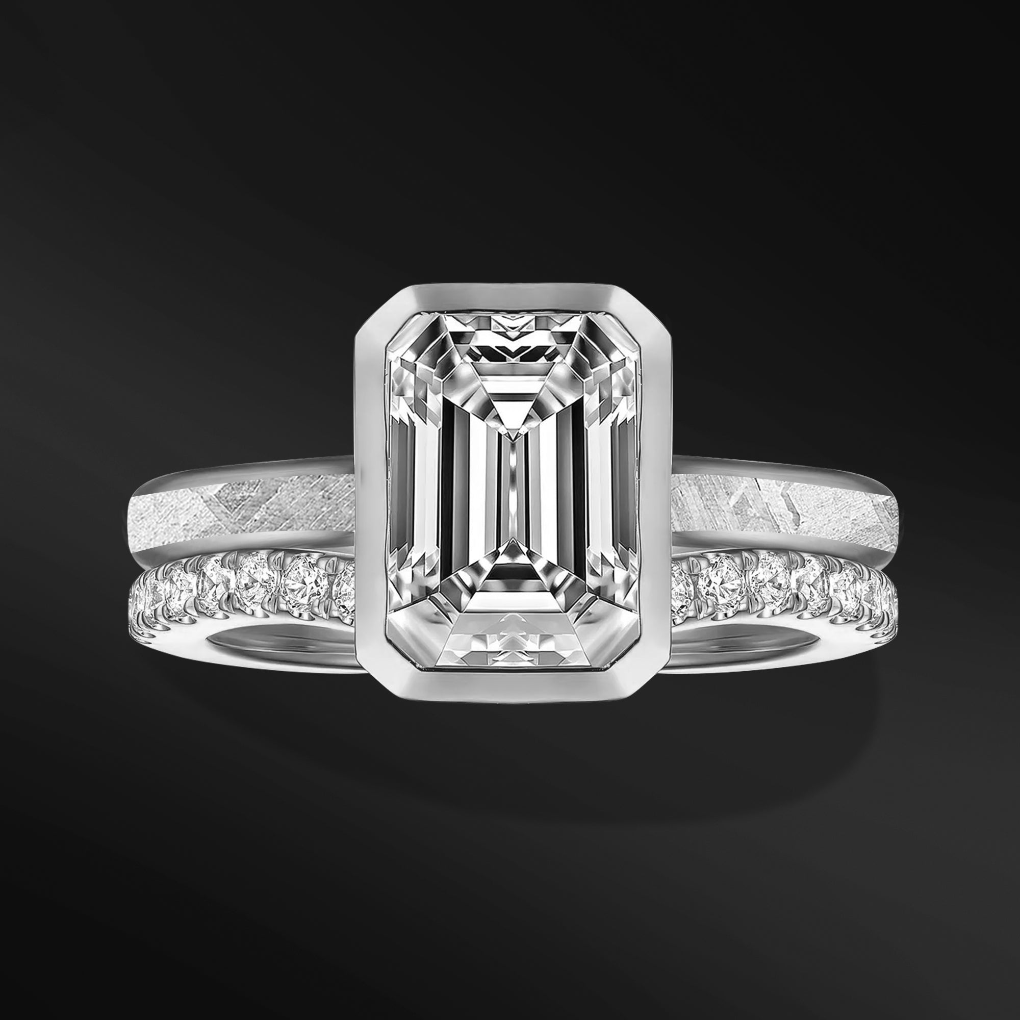Brooke - 14K Gold or Sterling silver Ring Set for Women | 1 CT Oval Ce